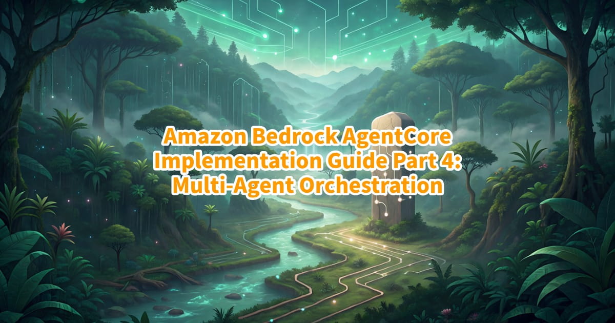 Amazon Bedrock AgentCore Implementation Guide Part 4: Multi-Agent ...