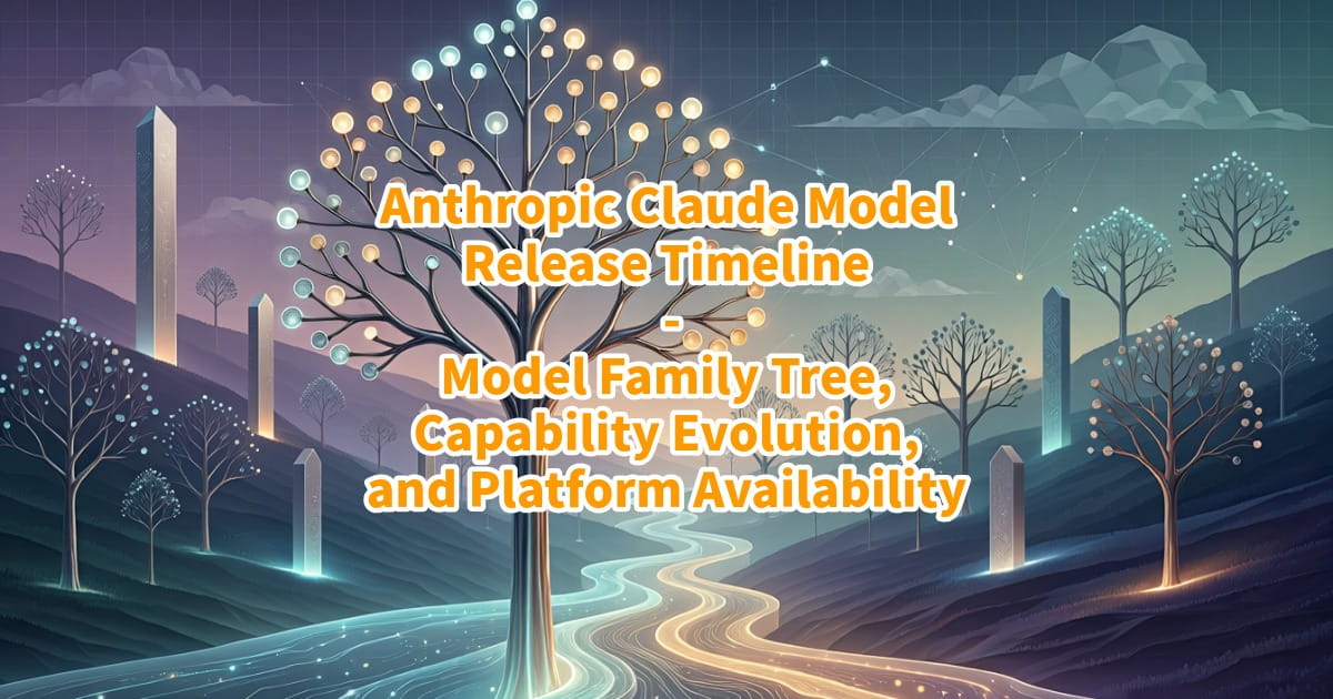 Anthropic Claude Model Release Timeline - Model Family Tree, Capability ...
